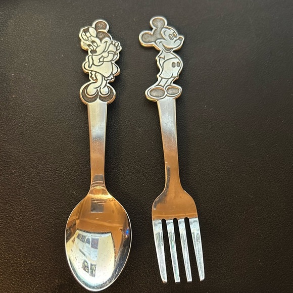 Disney | Dining | Vintage Mickey Minnie Mouse Spoon Fork | Poshmark